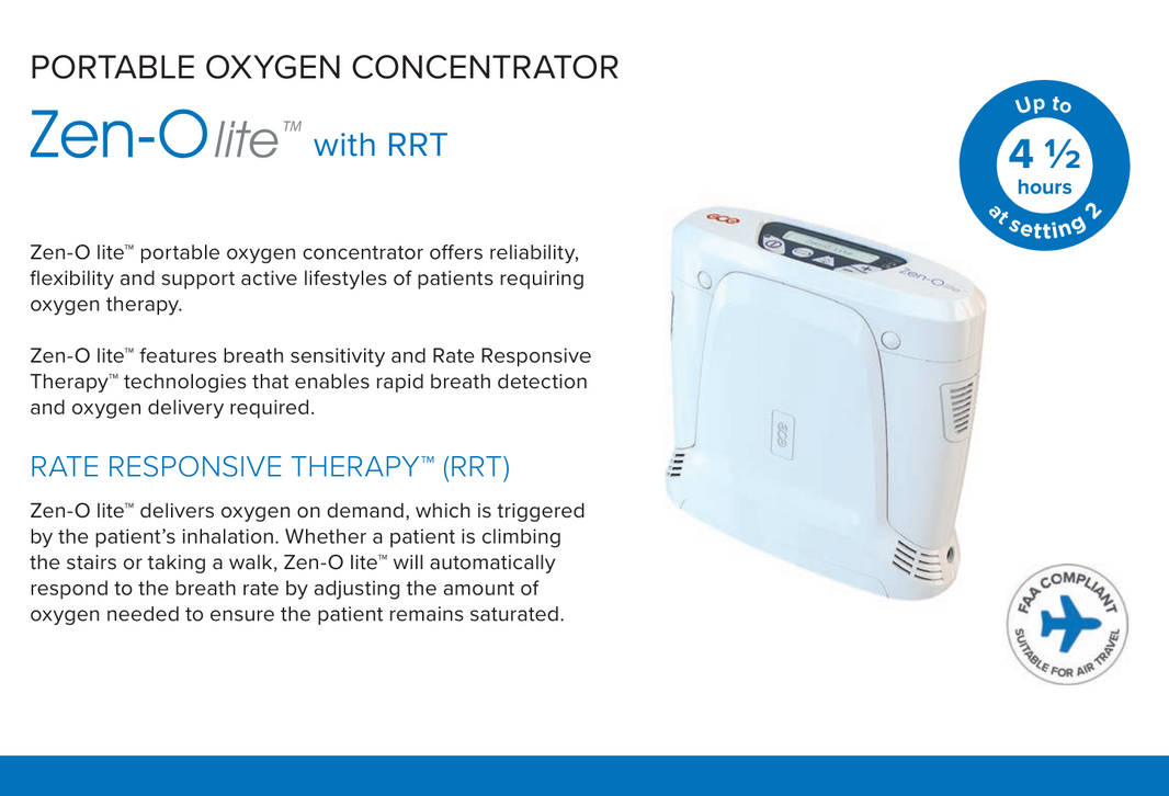 Zen-O Lite Portable Oxygen Concentrator-Lightweight & Reliable Oxygen ...