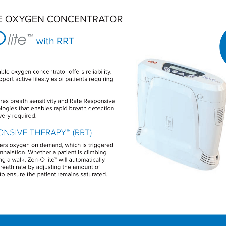 Zen-O Lite Portable Oxygen Concentrator-Lightweight & Reliable Oxygen ...