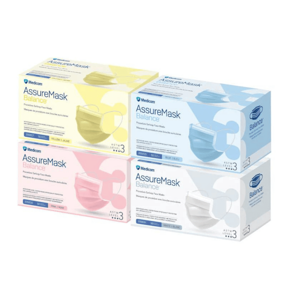 AssureMask Balance Procedure Earloop Face Masks | ASTM Level 3 Protect ...